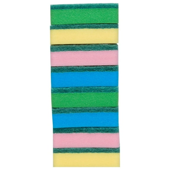 Dishwashing Sponges, Double Sided Scrub Sponges for Kitchen Cleaning ...