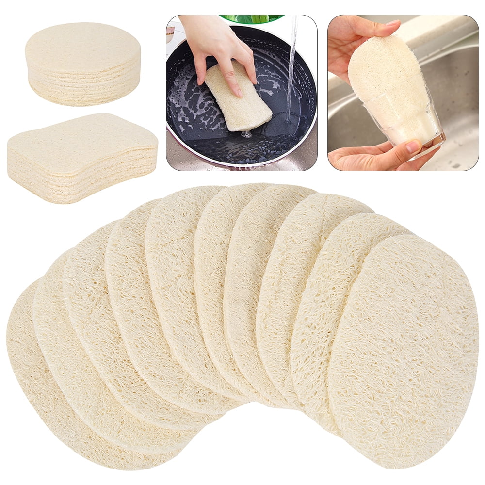 Dishwashing Sponges Scrub Scourer Natural Loofah Plant Washing Up ...