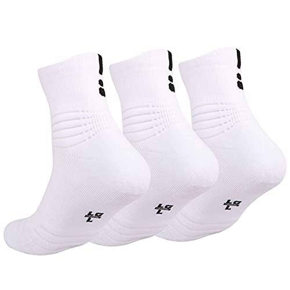 Disile Elite Basketball Socks, Cushioned Athletic Sports Crew Socks for ...