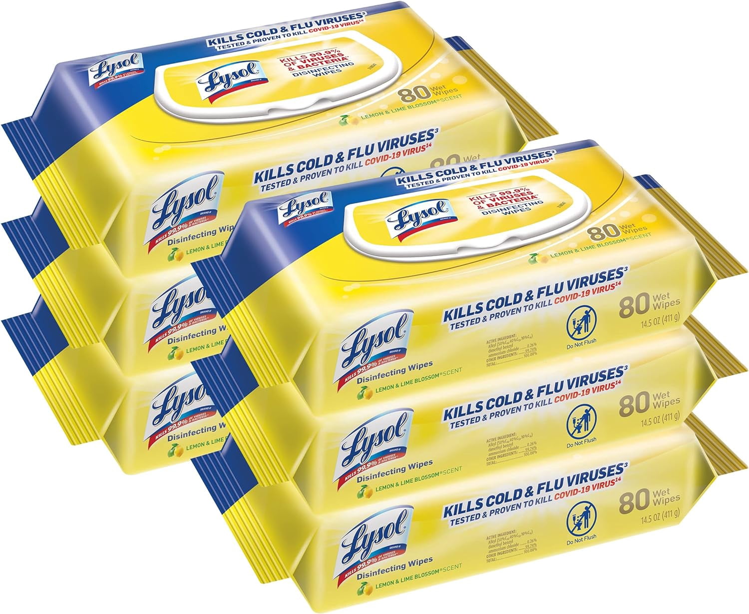 Disinfectant Handi-Pack Wipes, Multi-Surface Antibacterial Cleaning ...