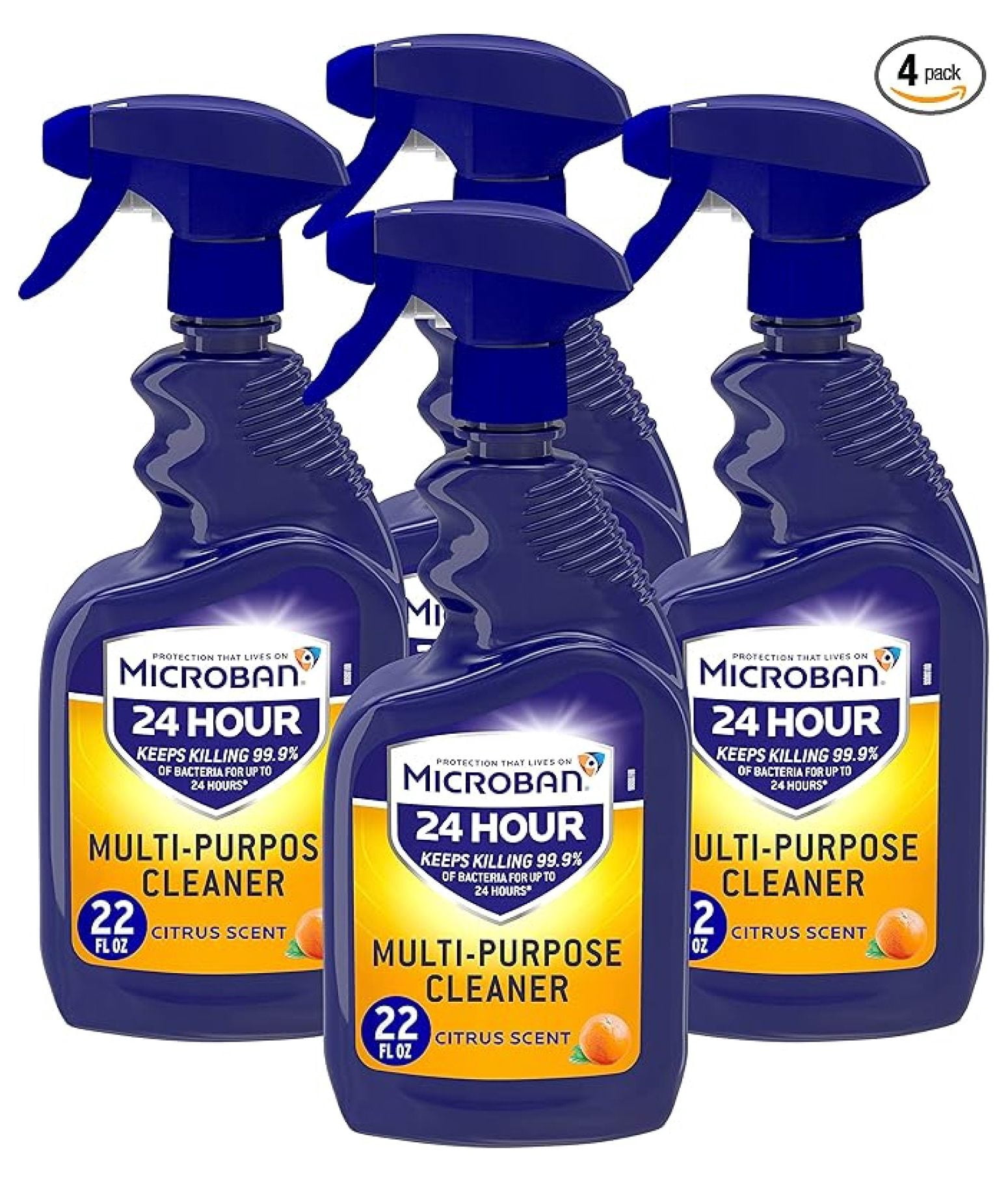 Disinfectant Spray 24 Hour Antibacterial Cleaner, All Purpose Citrus ...