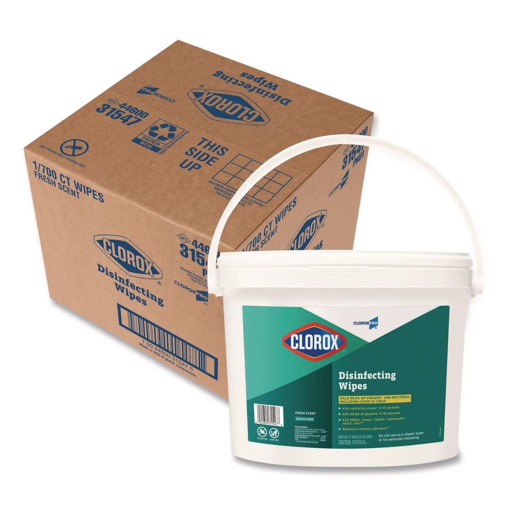 Clorox Pro Disinfectant Wipes, Wet Sanitize Clean Surfaces, Fresh Scent ...
