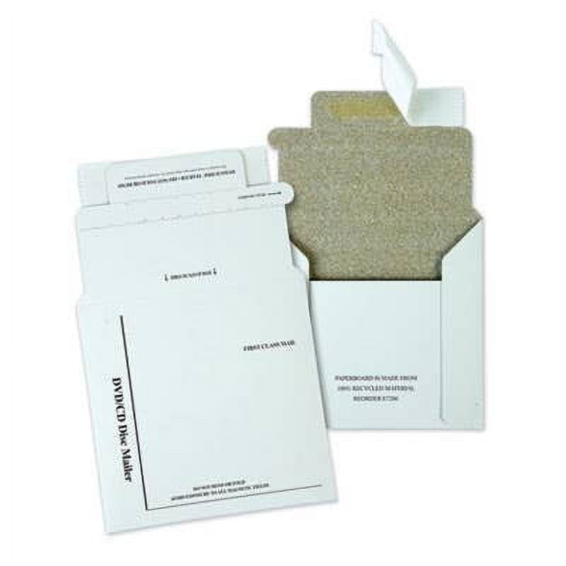 Disk/CD Foam-Lined Mailers, Square Flap, Redi-Strip Closure, 5.13 x 5 ...