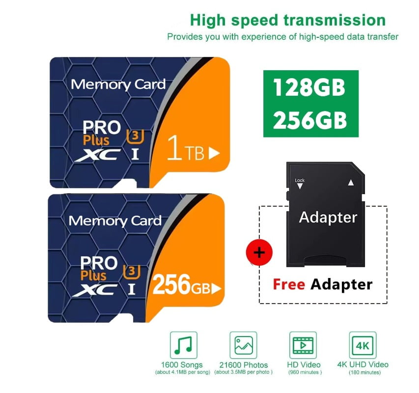Disk Micro SD Card 16GB 32GB 64GB 128GB TF Class 10 for Smartphones ...