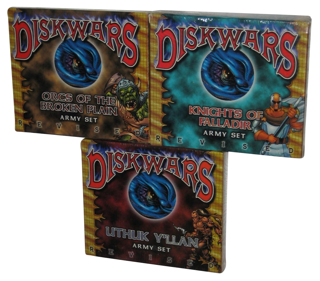 Disk Wars Revised (1999) Army Set Lot of 3 - (Uthuk Y'llan, Knights of ...
