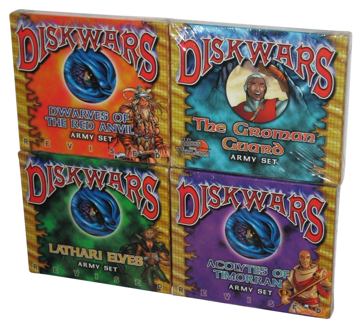Disk Wars Revised (1999) Army Set Lot of 4 - (Acolytes of Timorran ...