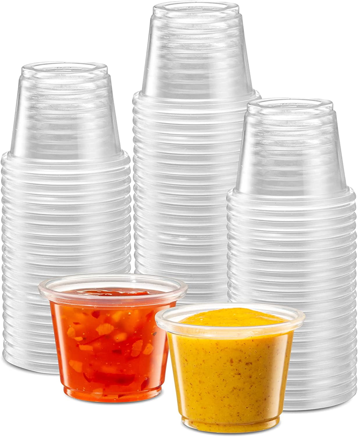 Diska NuLife Clear Disposable Plastic 1 oz. 45mm Portion Cups (No Lids ...