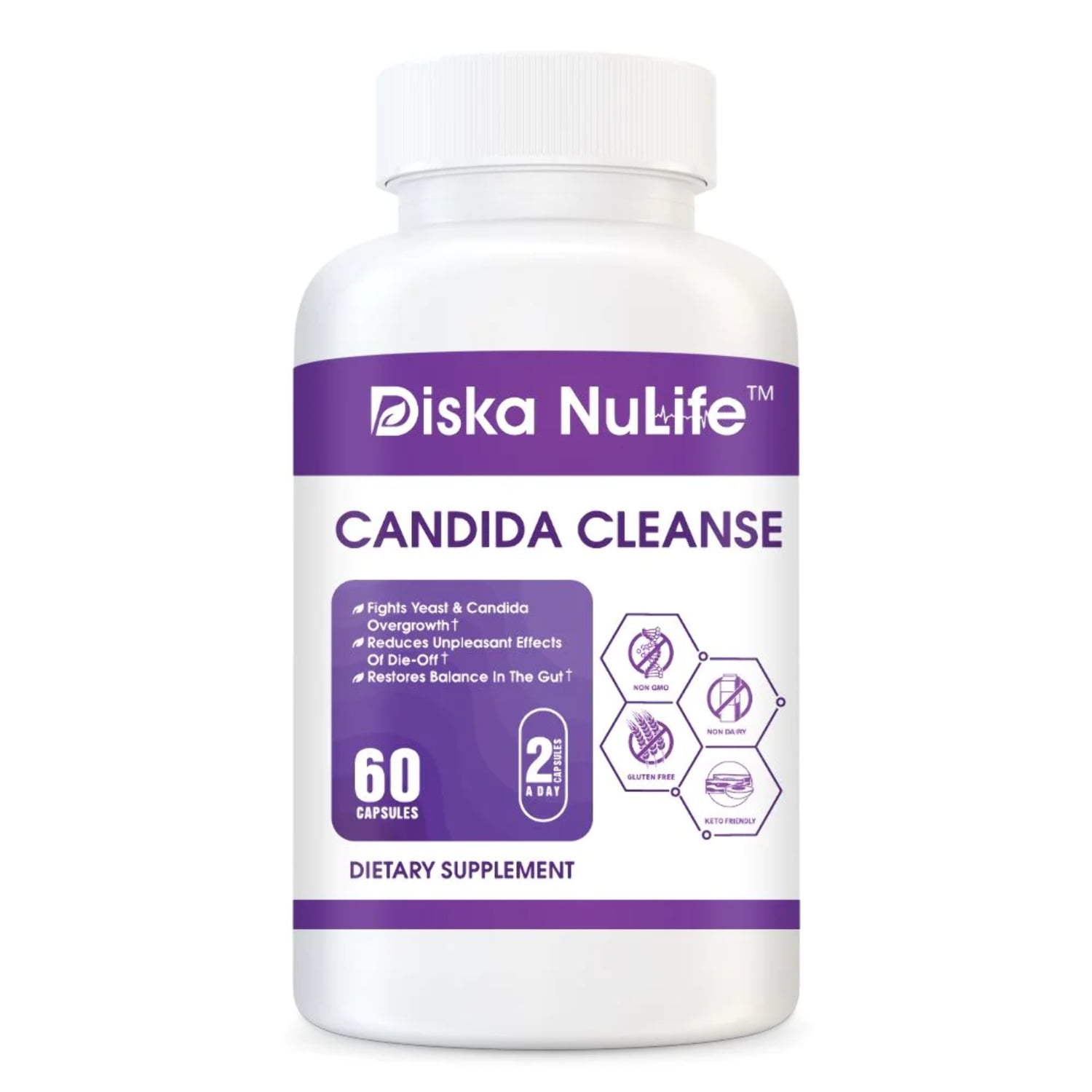 Diska Nulife Candida Cleanse | Supports Balanced Yeast Levels, Dietary ...