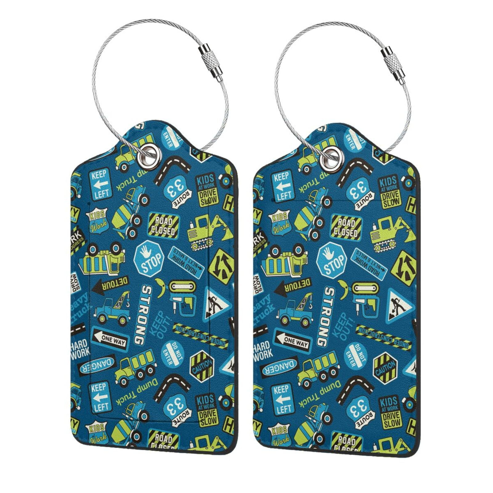 Disketp 1 Luggage Tag For Suitcase,Cartoon Heavy Equipment Machinery ...