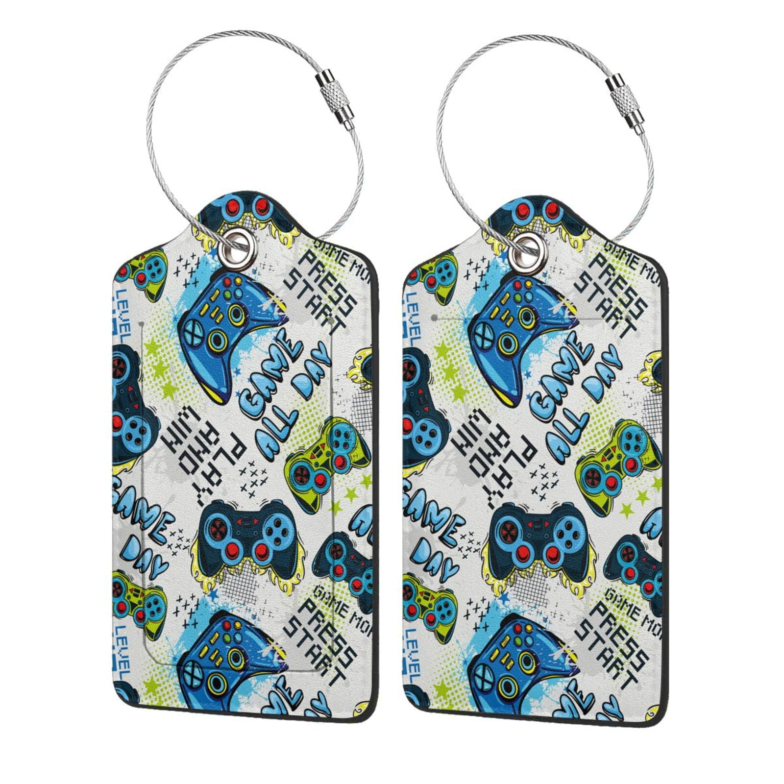 Disketp 1 Luggage Tag For Suitcase,Game All Day Leather Baggage Tag ...