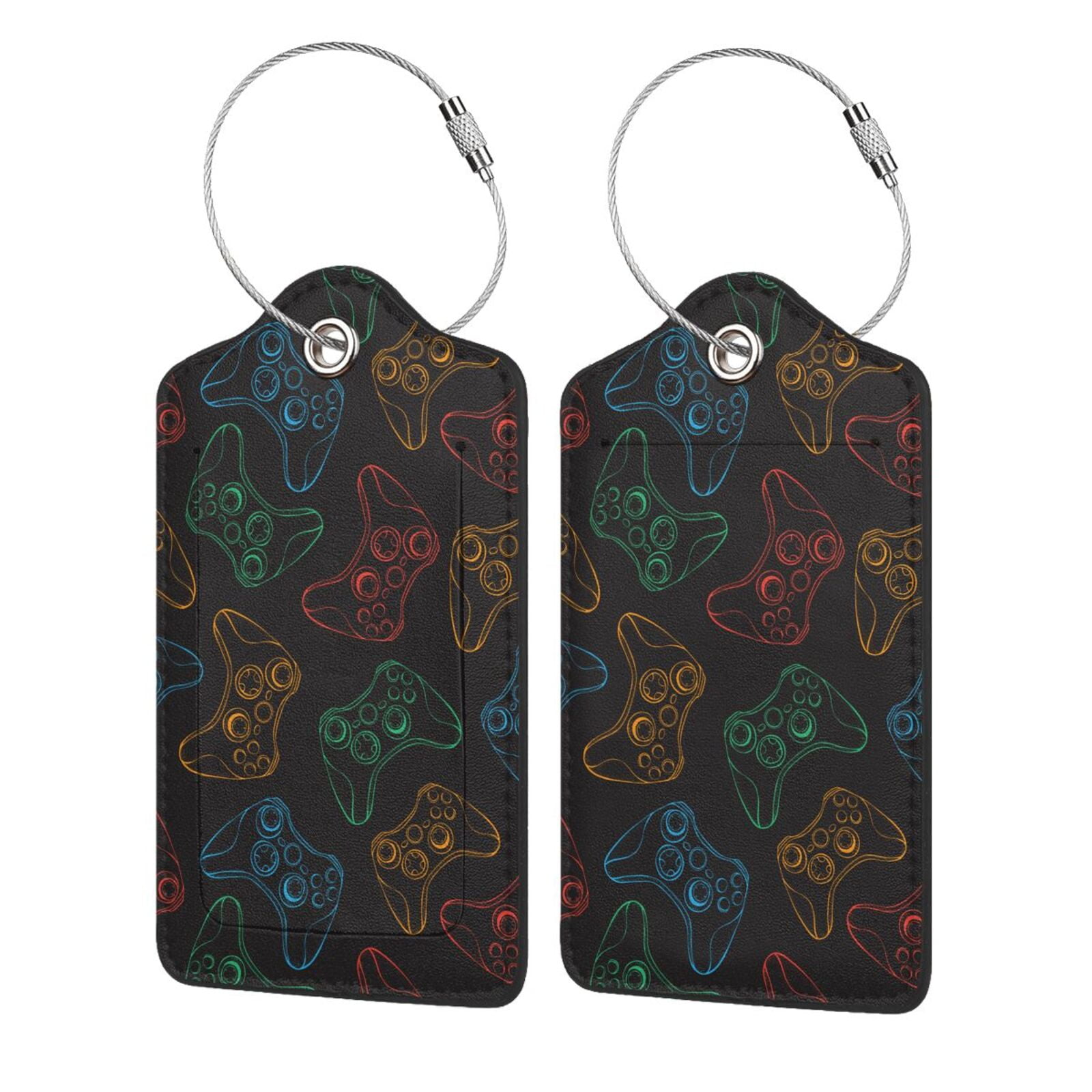 Disketp 1 Luggage Tag For Suitcase,Gamepad Joystick Game Leather ...