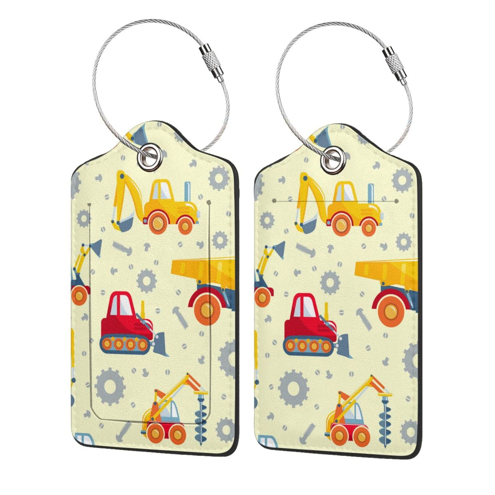 Disketp 1 Luggage Tag For Suitcase,Heavy Equipment Leather Baggage Tag ...