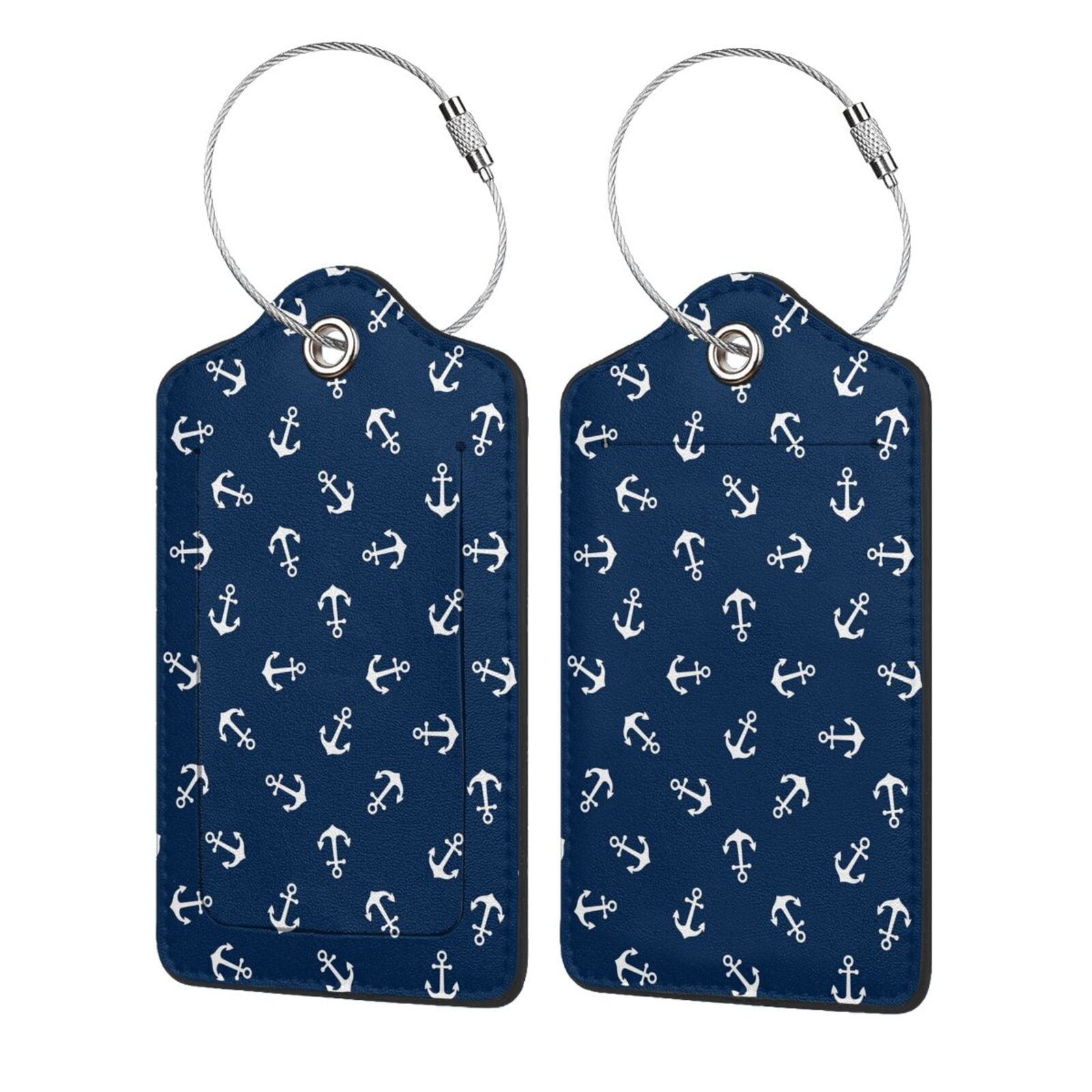 Disketp 1 Luggage Tag For Suitcase,Nautical Themed Simple Anchors ...