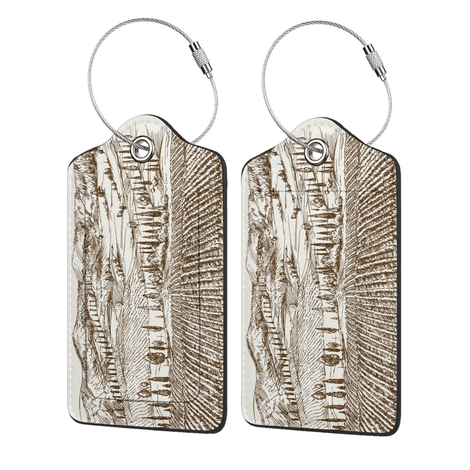 Disketp 1 Luggage Tag For Suitcase,Vineyard Landscape 1 Leather Baggage ...