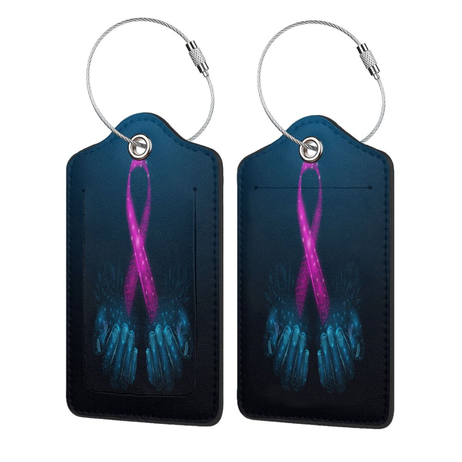 Disketp 2 Pcs Luggage Tag For Suitcase,Two Human Hands Are Holds Pink ...