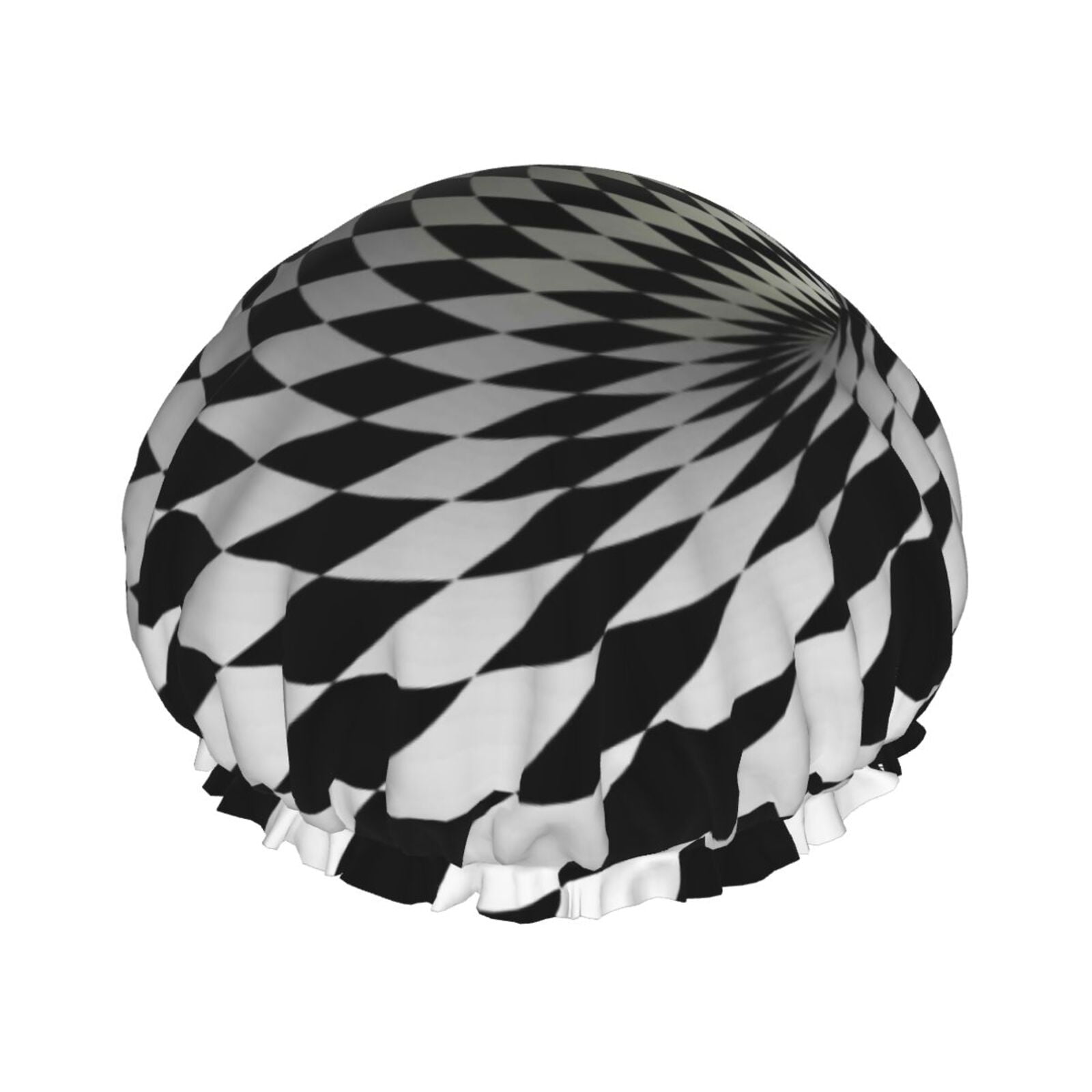 Disketp 3d Vortex Illusion Shower Caps,Reusable Shower Cap For Women ...