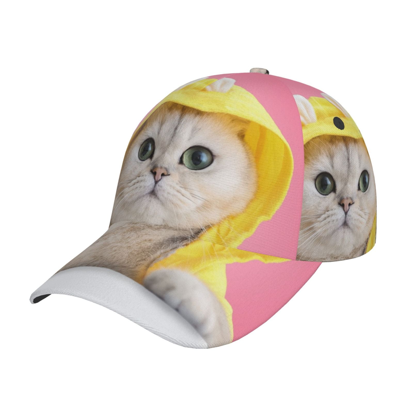 Disketp A Funny Cat Print Baseball Caps For Outdoor Sports Fashion ...