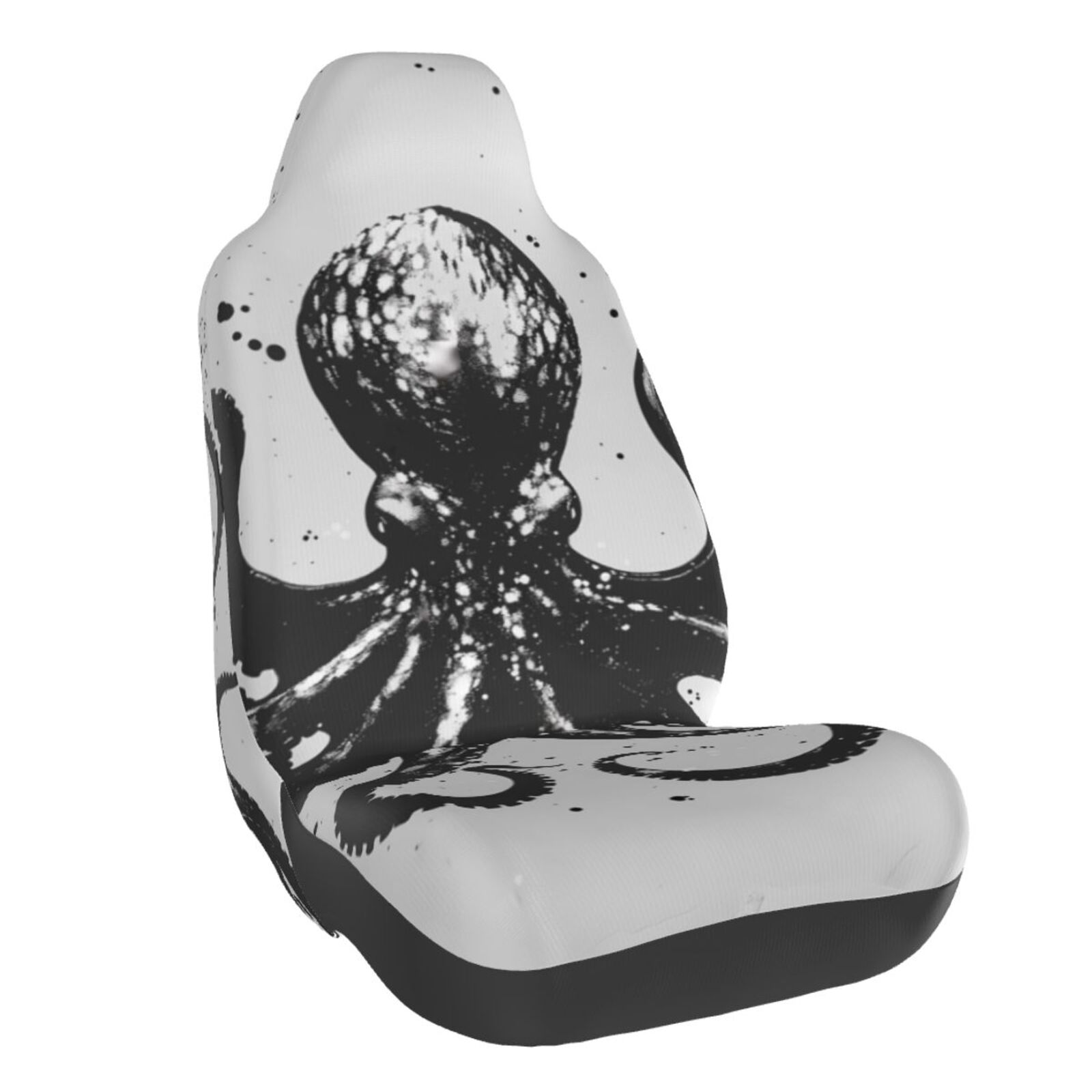 Disketp Abstract Ink Octopus Car Seat Covers Universal Front Seat Coves ...