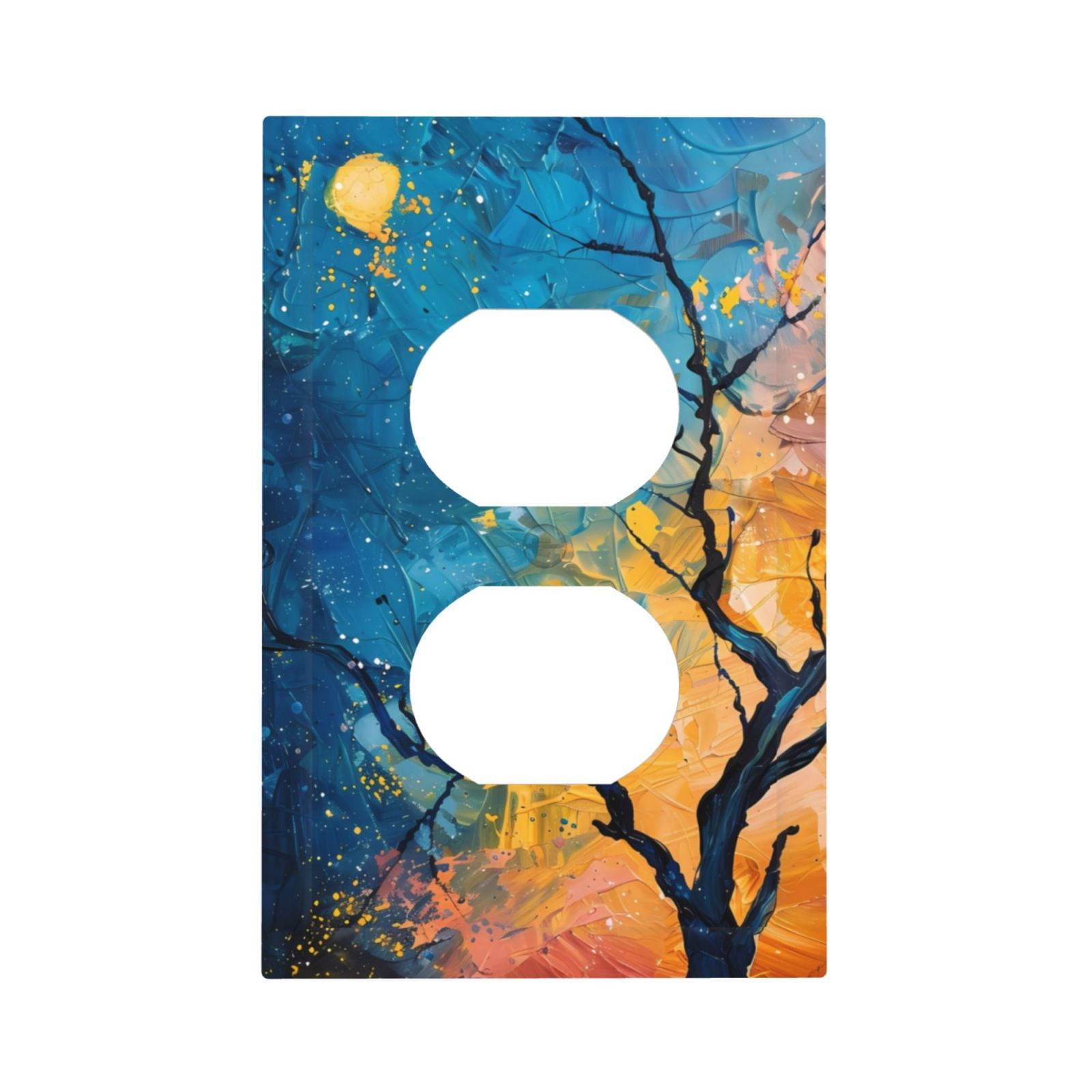 Disketp Abstract Night Sky Tree Decorator Light Switch or Receptacle ...