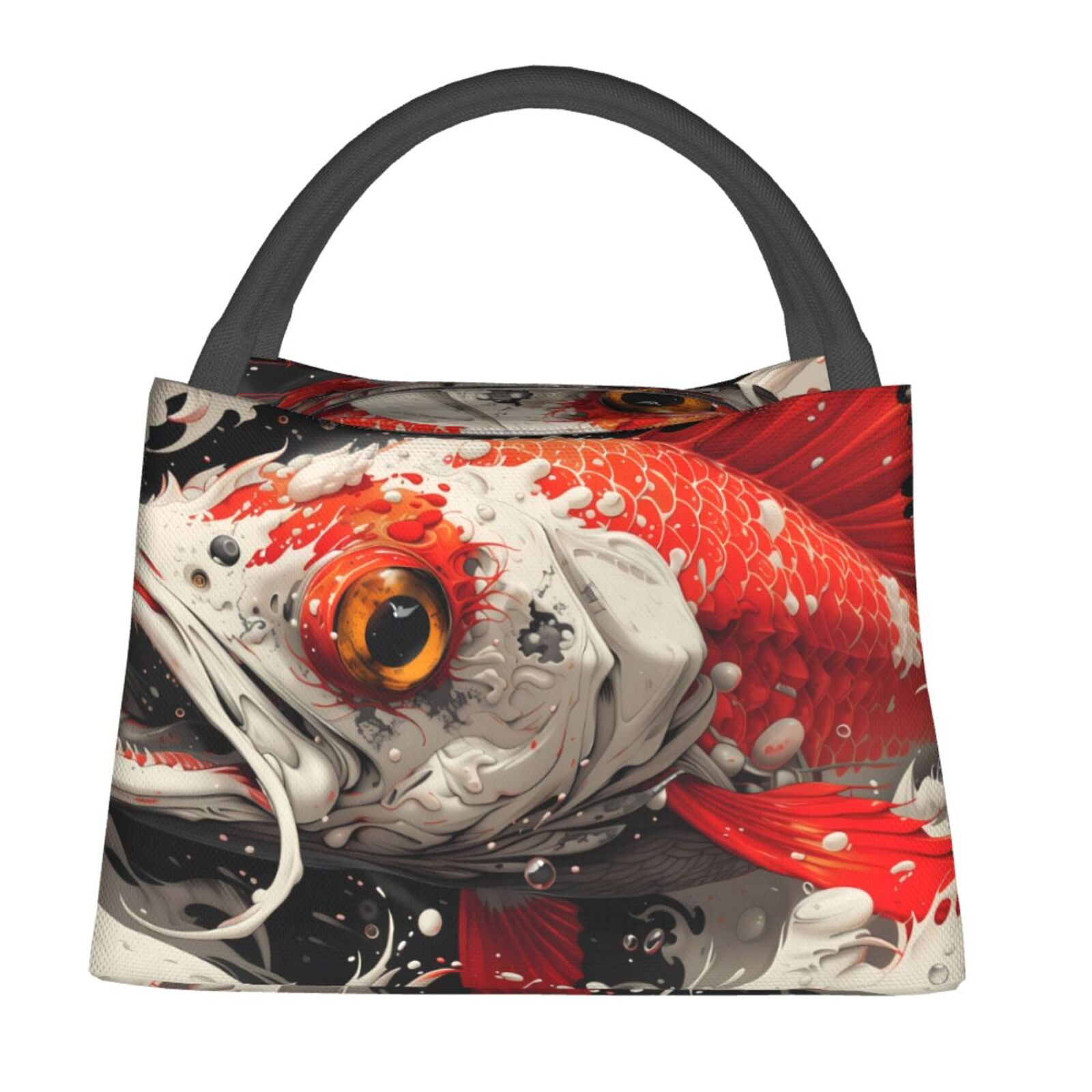Disketp Abstract Red Koi Fish Art Insulated Bags, Insulated Cooler Bag ...