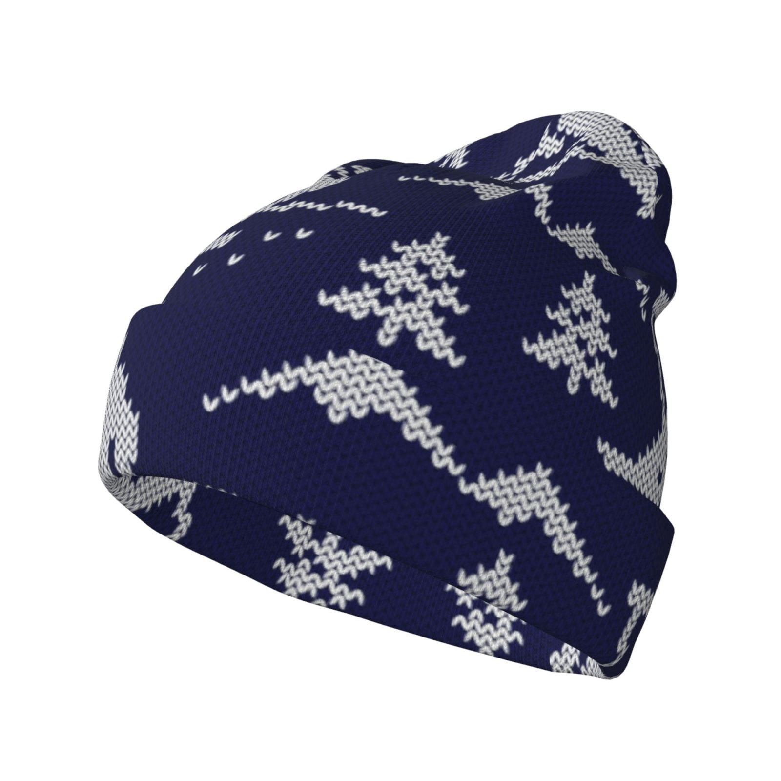 Disketp Abstract Skiing Winter Beanie for Men Women Beanie Knit Hat ...