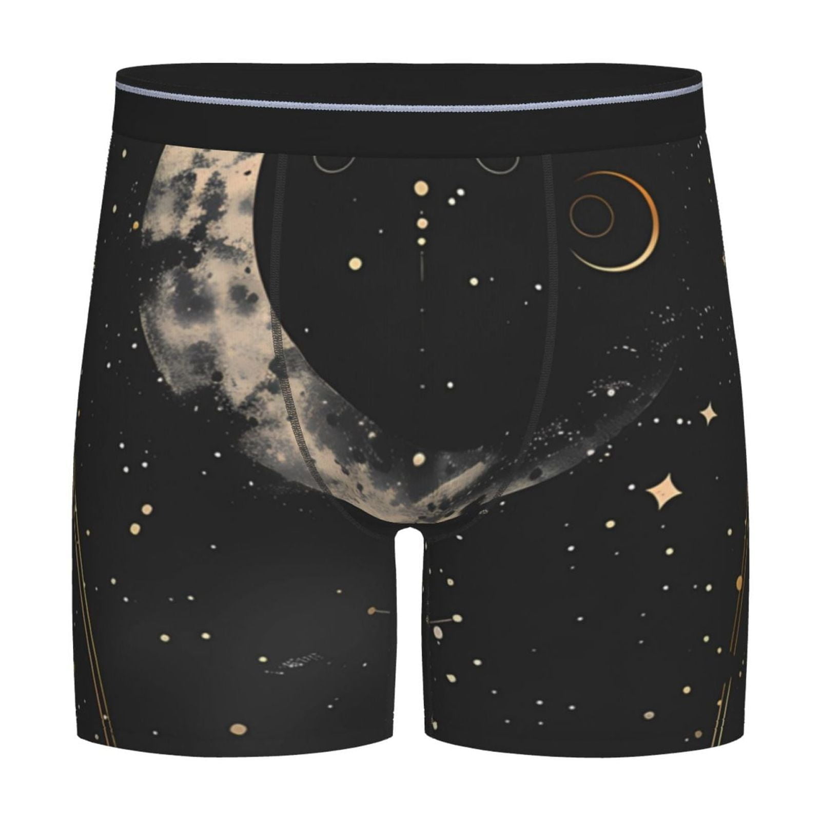 Disketp Abstract Starry Sky Moon Men's Boxer Briefs Men’s Underwear ...