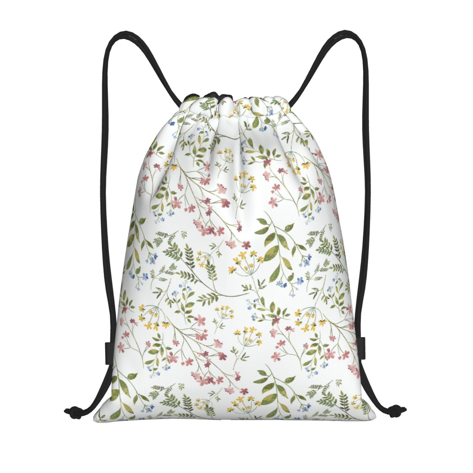 Disketp Aerial Flora Drawstring Backpack Drawstring Gym Bags Draw ...