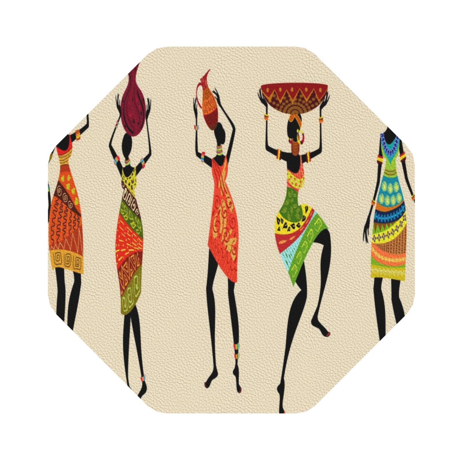 Disketp African Women In Traditional Clothes Funny Coasters,6 Pcs ...