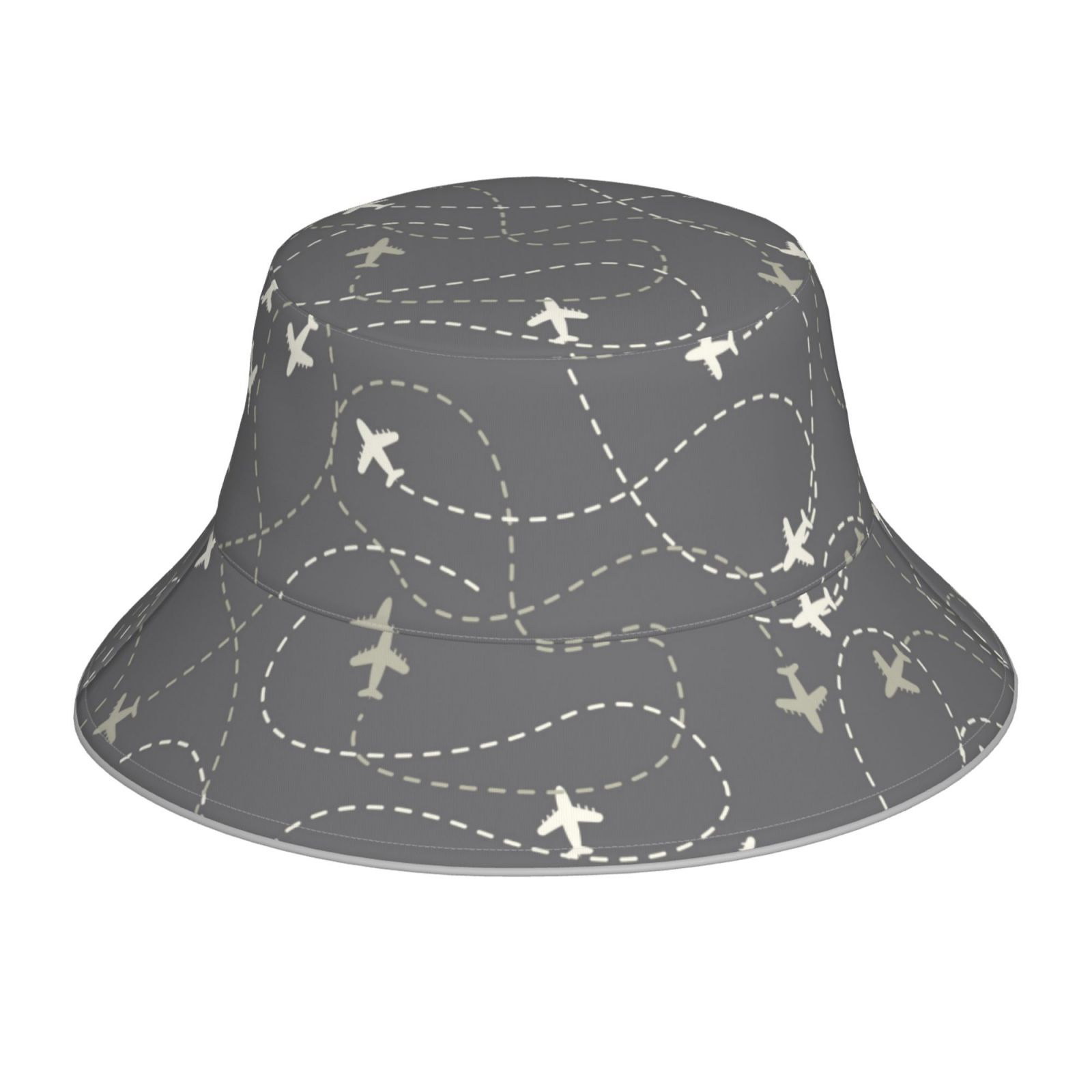 Disketp Airplane Routes Around The World Print Reflective Bucket Hat ...