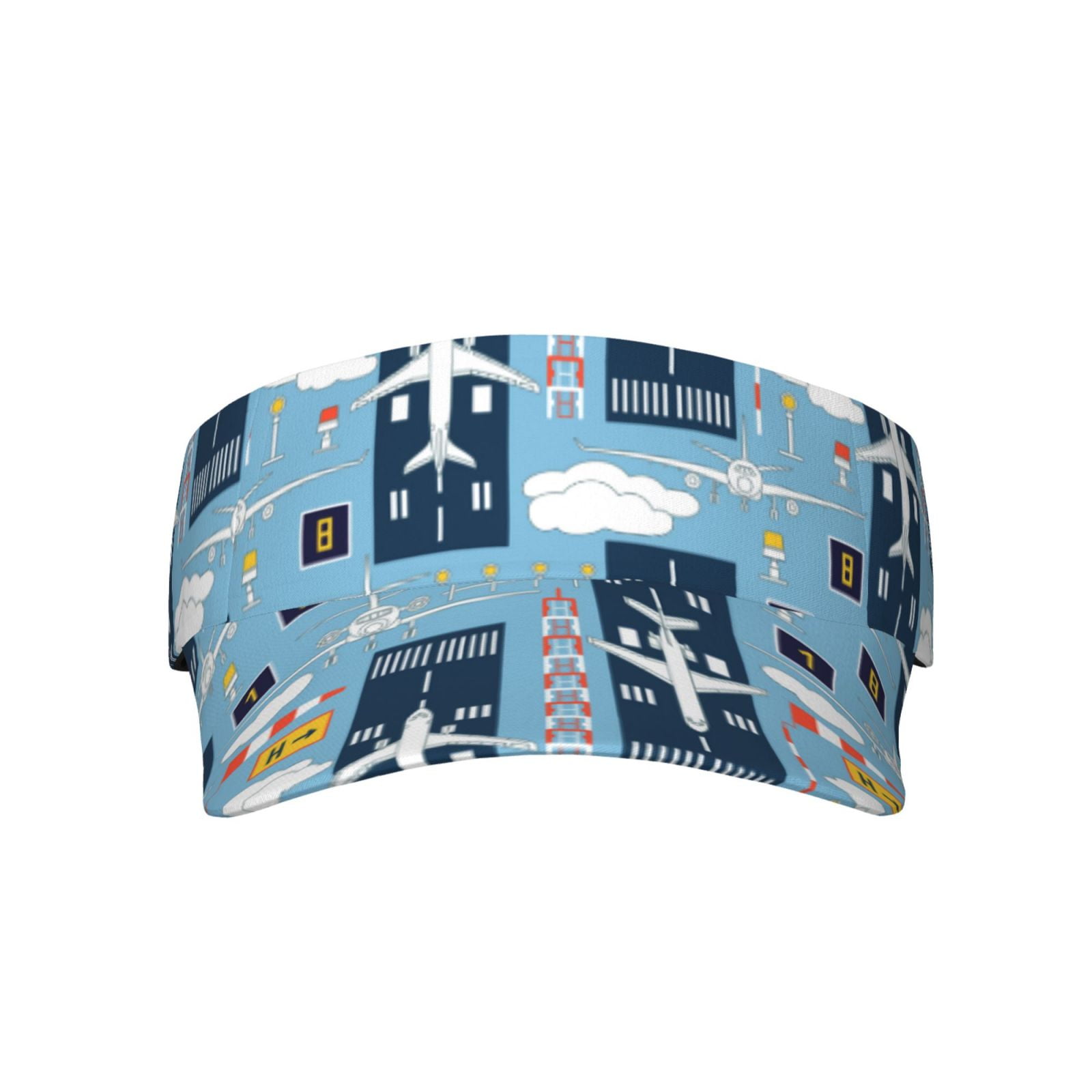 Disketp Airplanes And Aviation Signs Sun Visors For Women Men Unisex ...
