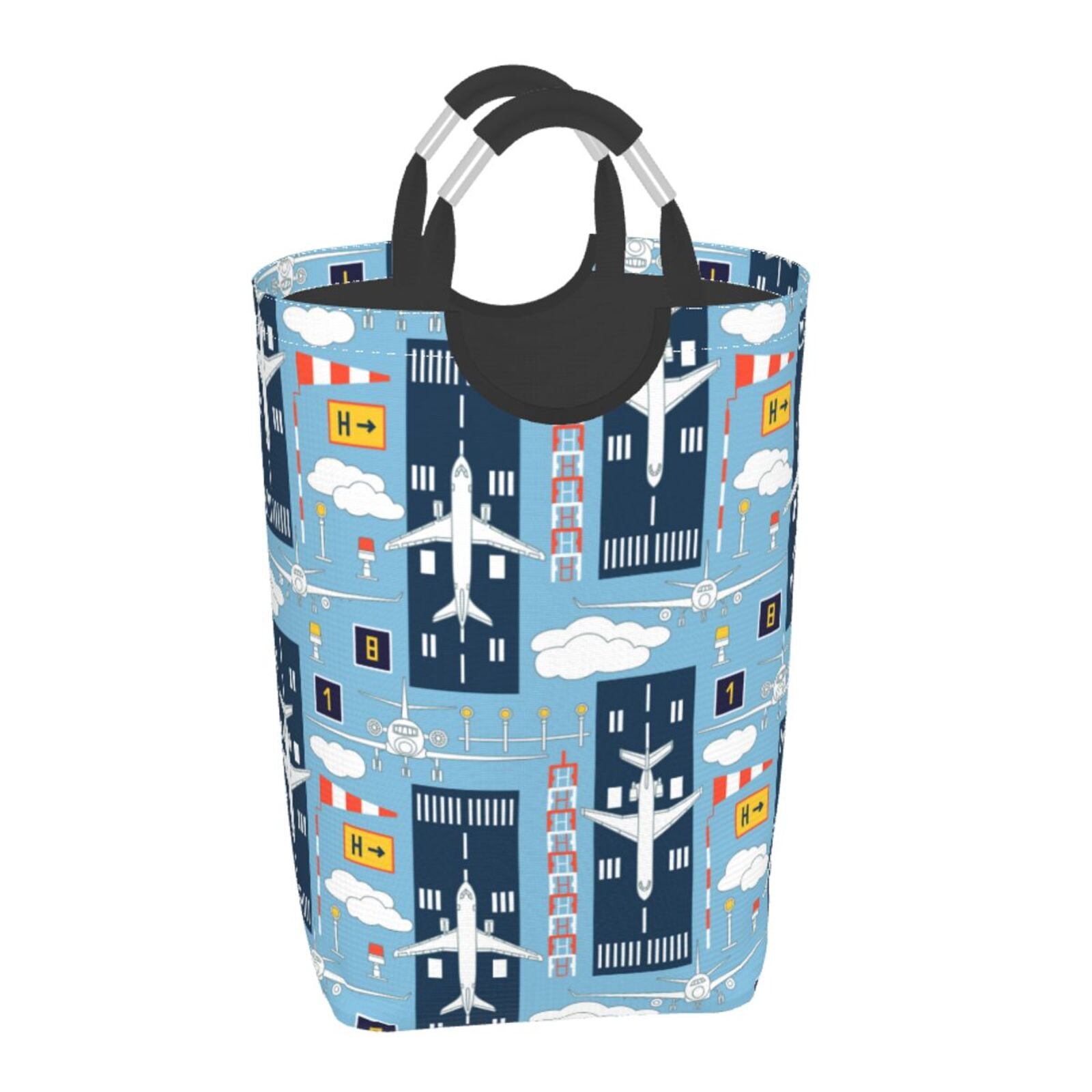 Disketp Airplanes and Aviation Signs Square Laundry Bag Large ...