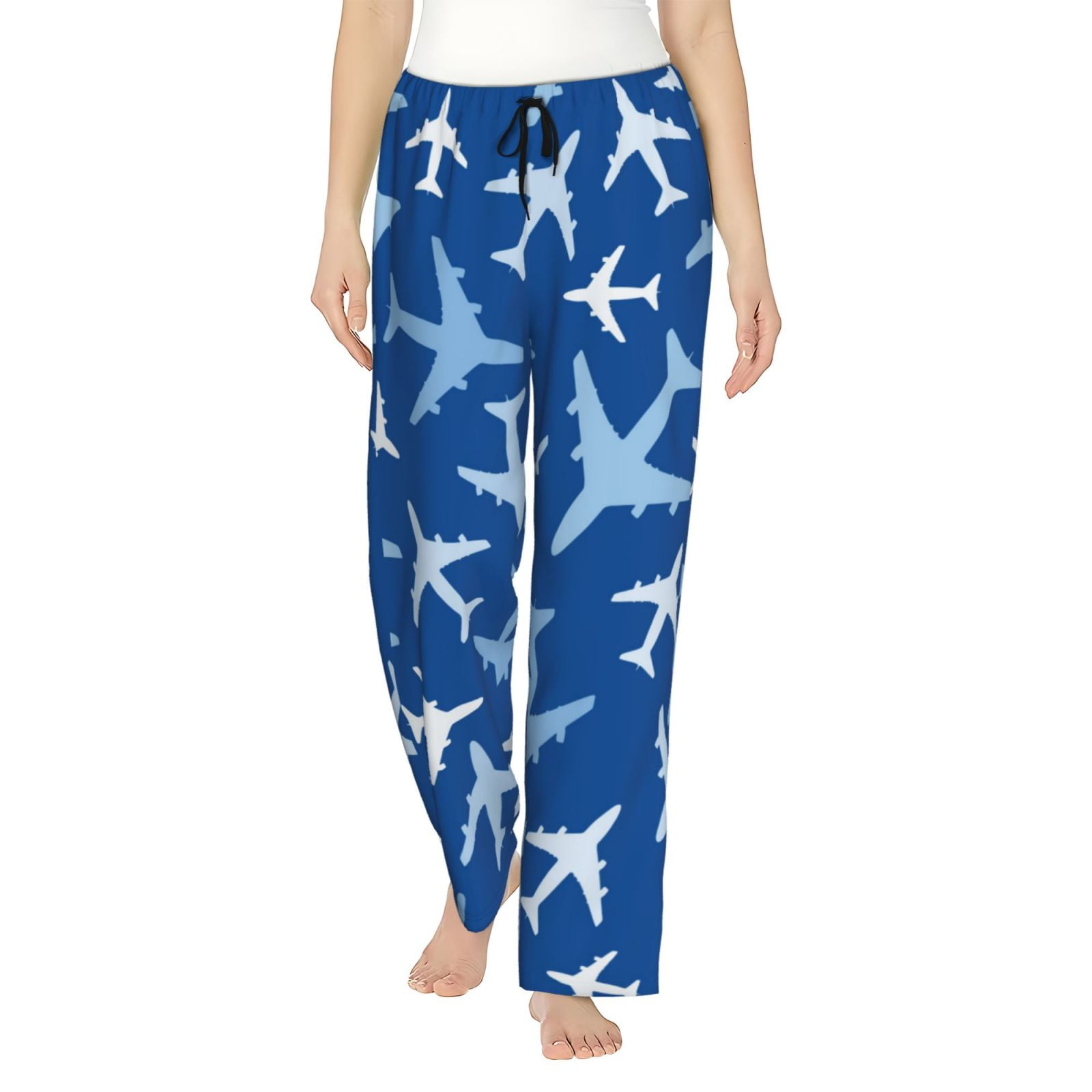 Disketp Airplanes In The Sky Print Women'S Comfy Pajama Pants Casual ...