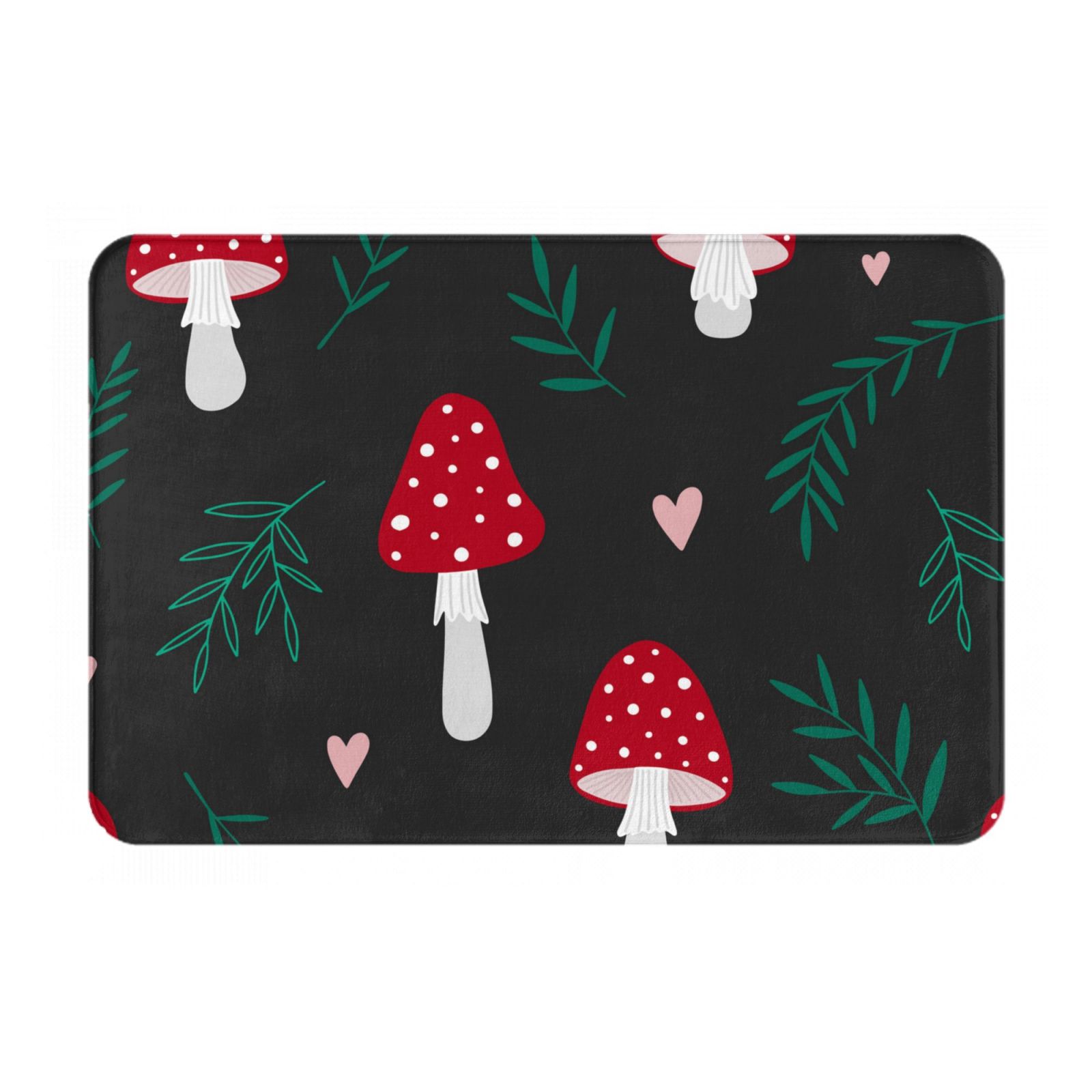 Disketp Amanita Mushroom Mat For Front Door Outside - Doormat Outdoor ...