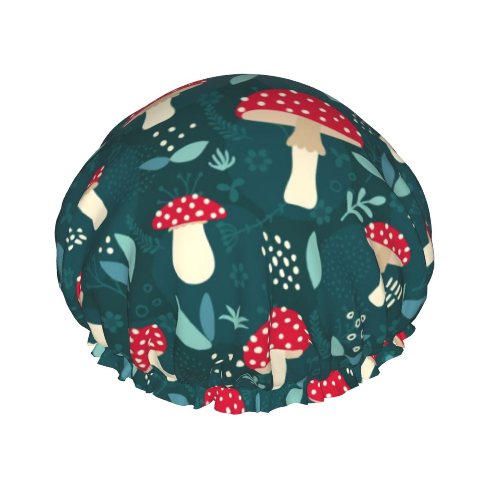 Disketp Amanita Mushroom Shower Caps,Reusable Shower Cap For Women ...