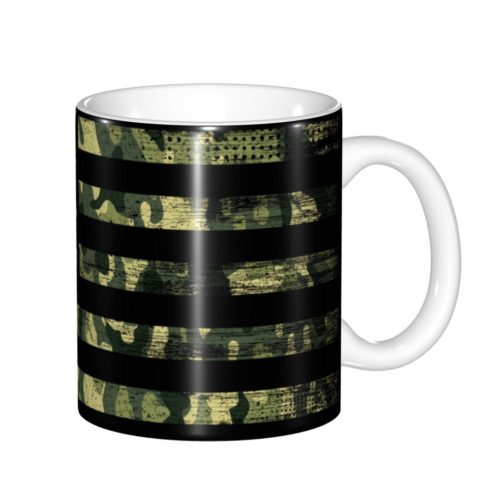 Disketp American Flag Camo Large Coffee Mug with Handle Tea Cup Novelty ...