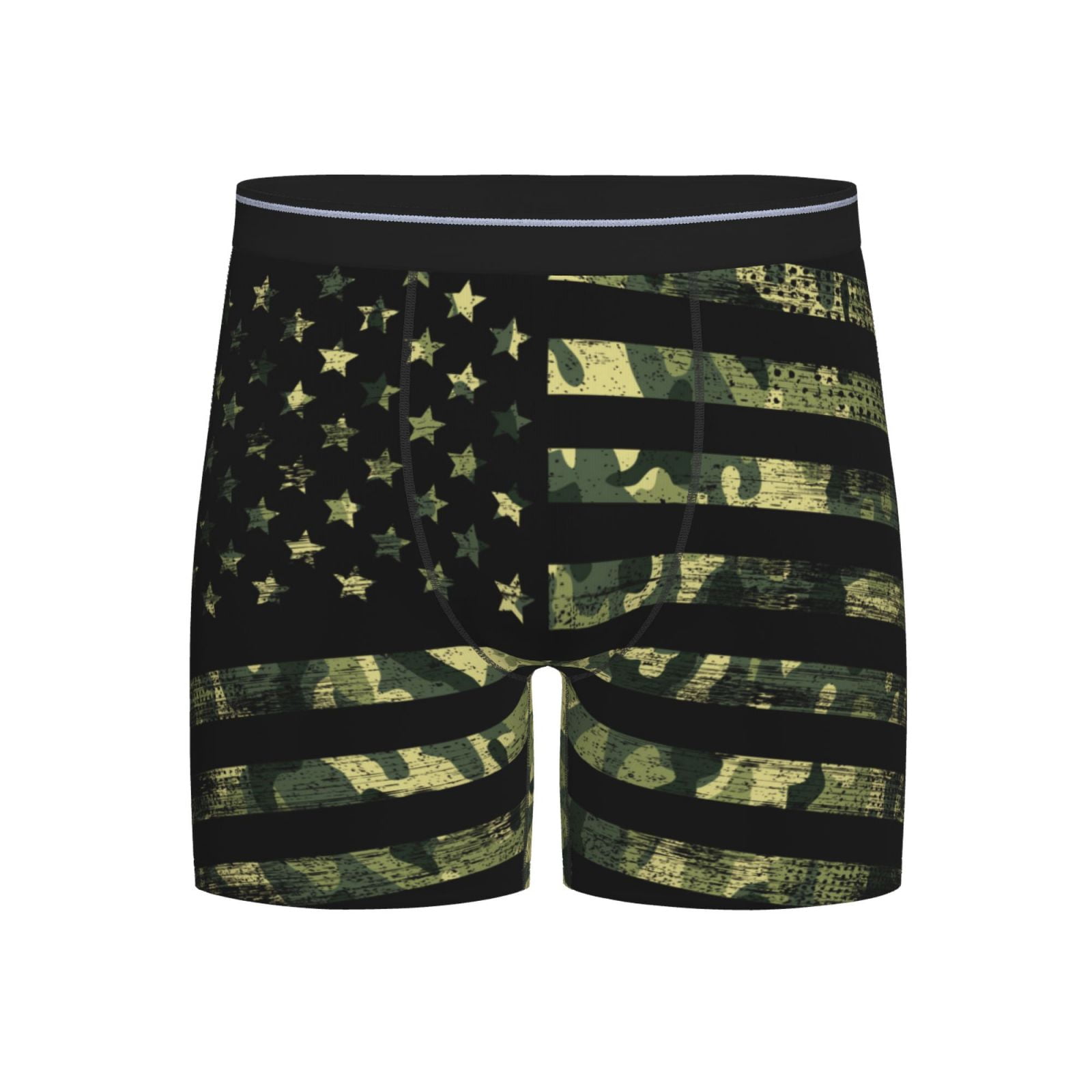 Disketp American Flag Camo Men's Boxer Briefs Men’s Underwear Boxer ...