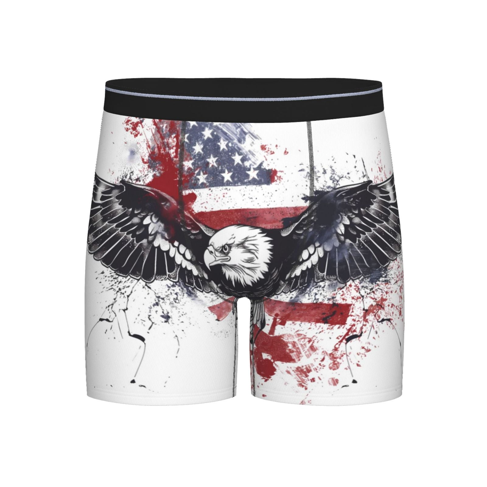 Disketp American Flag Eagle Art Men's Boxer Briefs Men’s Underwear ...