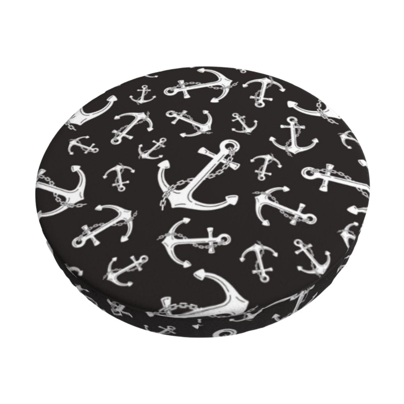 Disketp Anchor Stool Covers Round, Super Soft Round Bar Stool Cushion ...