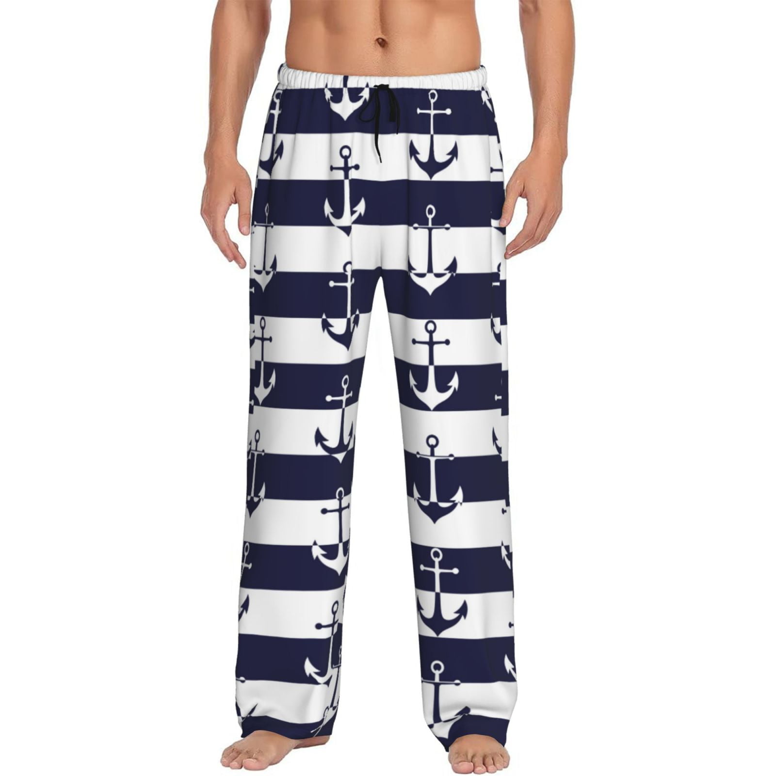 Disketp Anchors Men'S Pajama Pants - Ultra Soft Fleece Sleep And Lounge ...