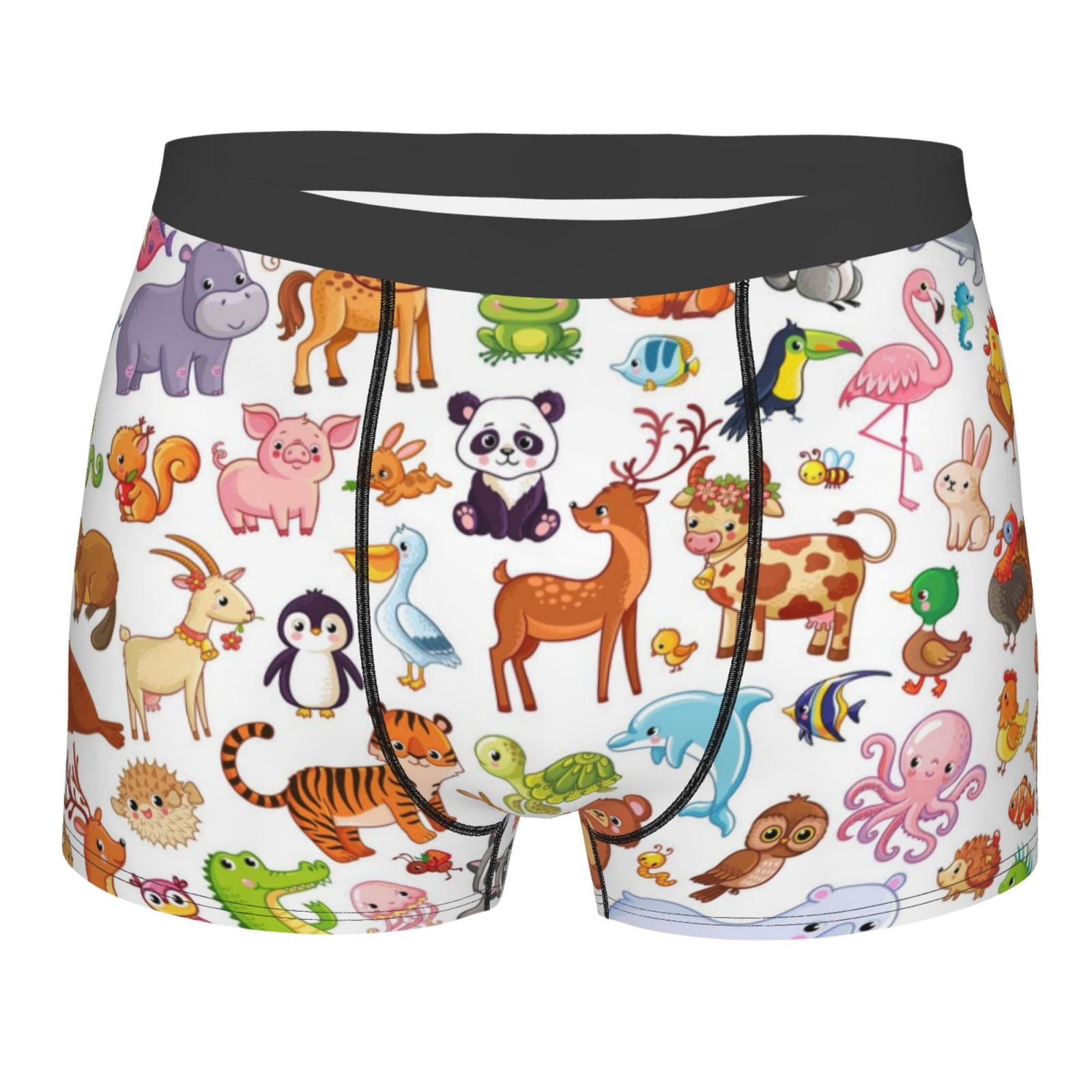 Disketp Animal Cartoon Style Men'S Boxer Briefs,Soft And Breathable ...