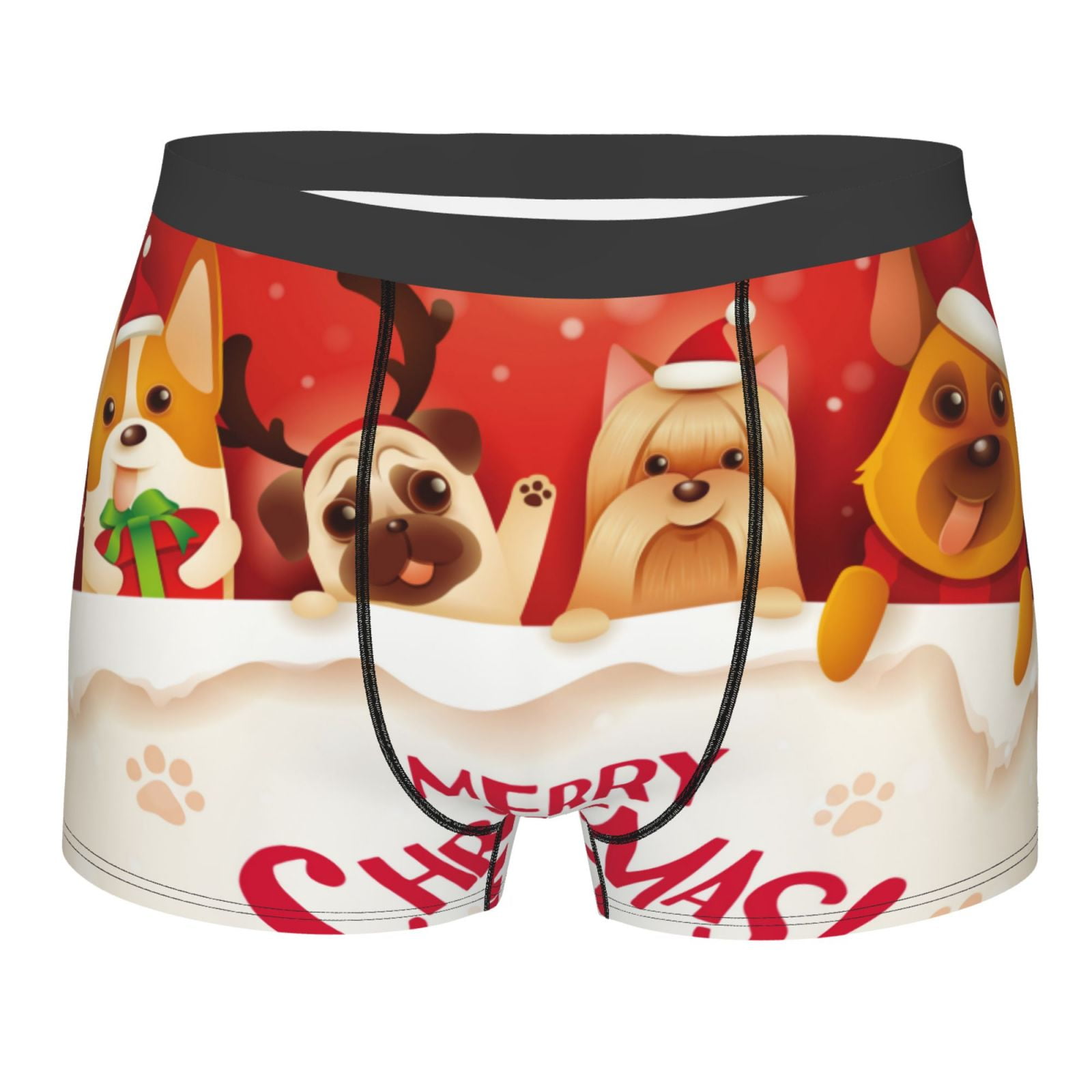 Disketp Animals Merry Christmas Men'S Boxer Briefs,Soft And Breathable ...