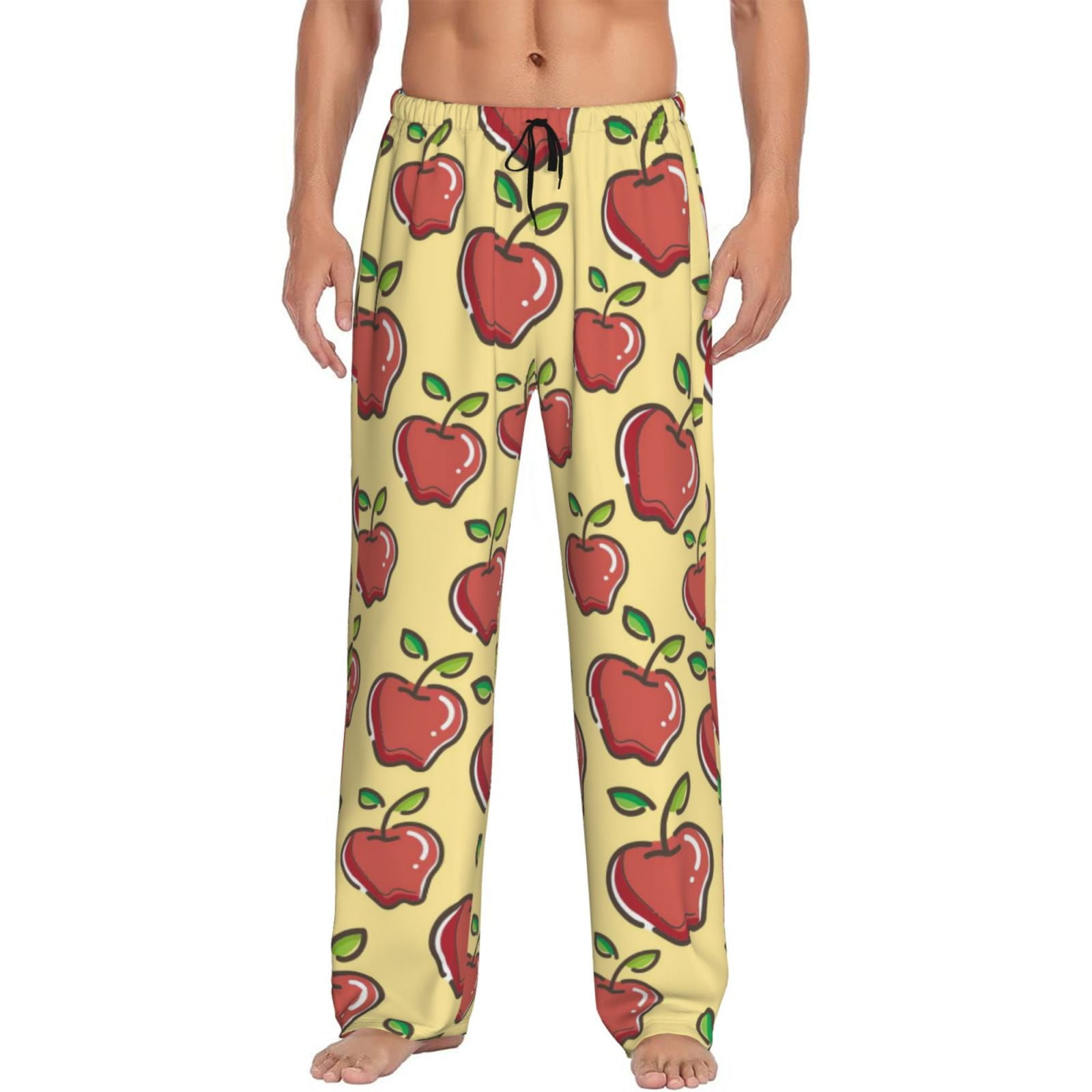 Disketp Apple Men'S Pajama Pants - Ultra Soft Fleece Sleep And Lounge ...