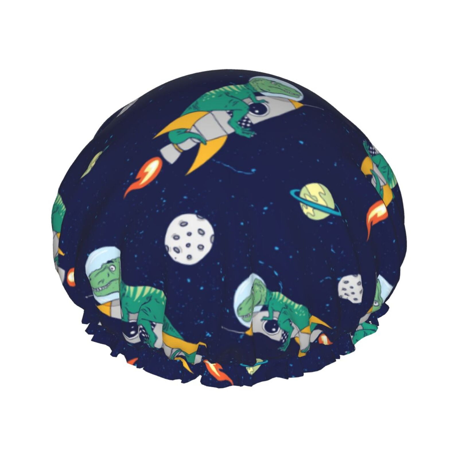 Disketp Astronaut Dinosaur And Space Shower Caps,Reusable Shower Cap ...