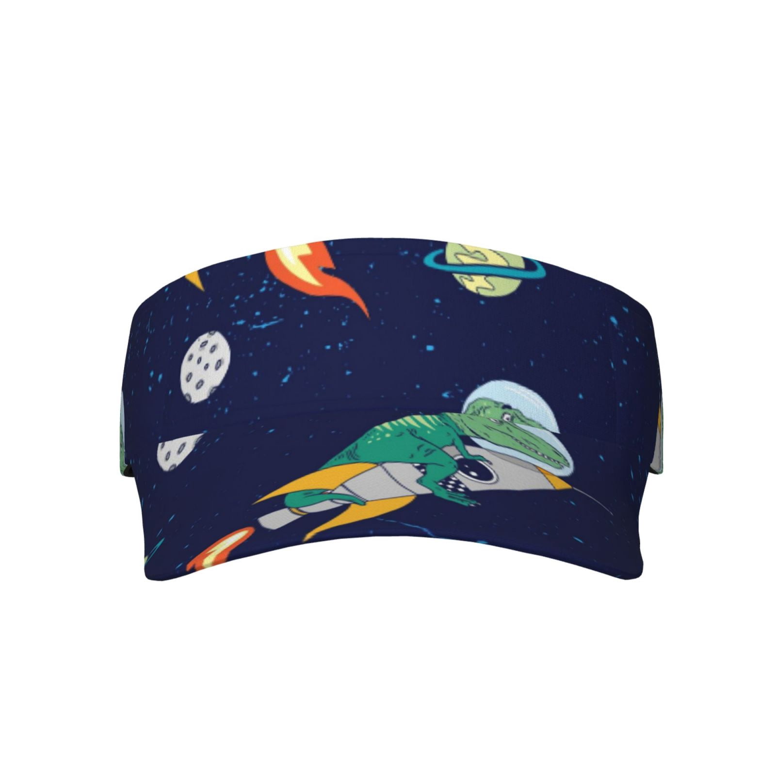 Disketp Astronaut Dinosaur And Space Sun Visors for Women Men Unisex ...