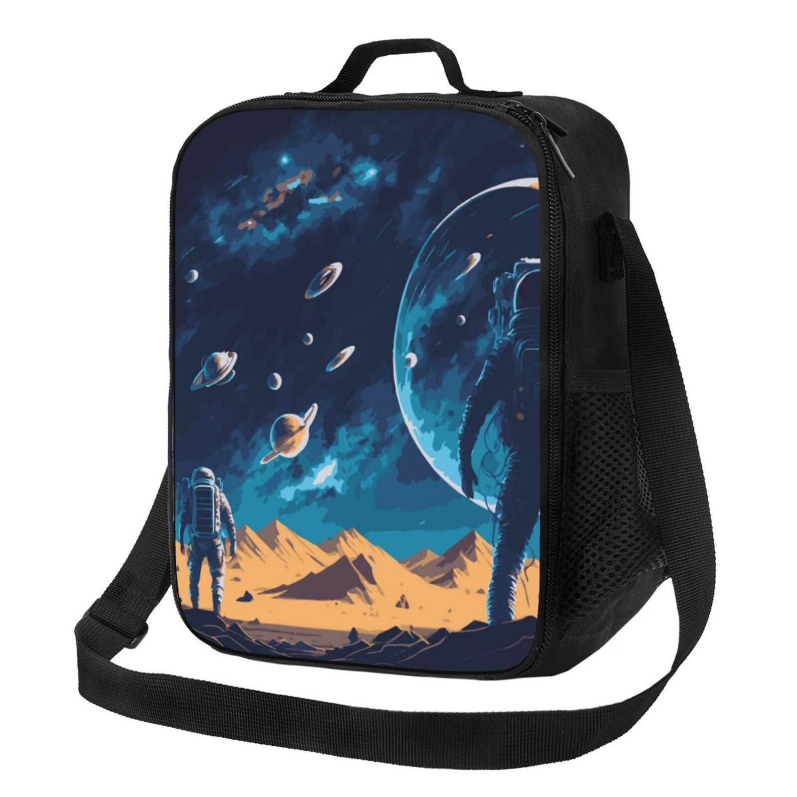 Disketp Astronaut In A Space Suit On The Planet Insulated Lunch Bag ...