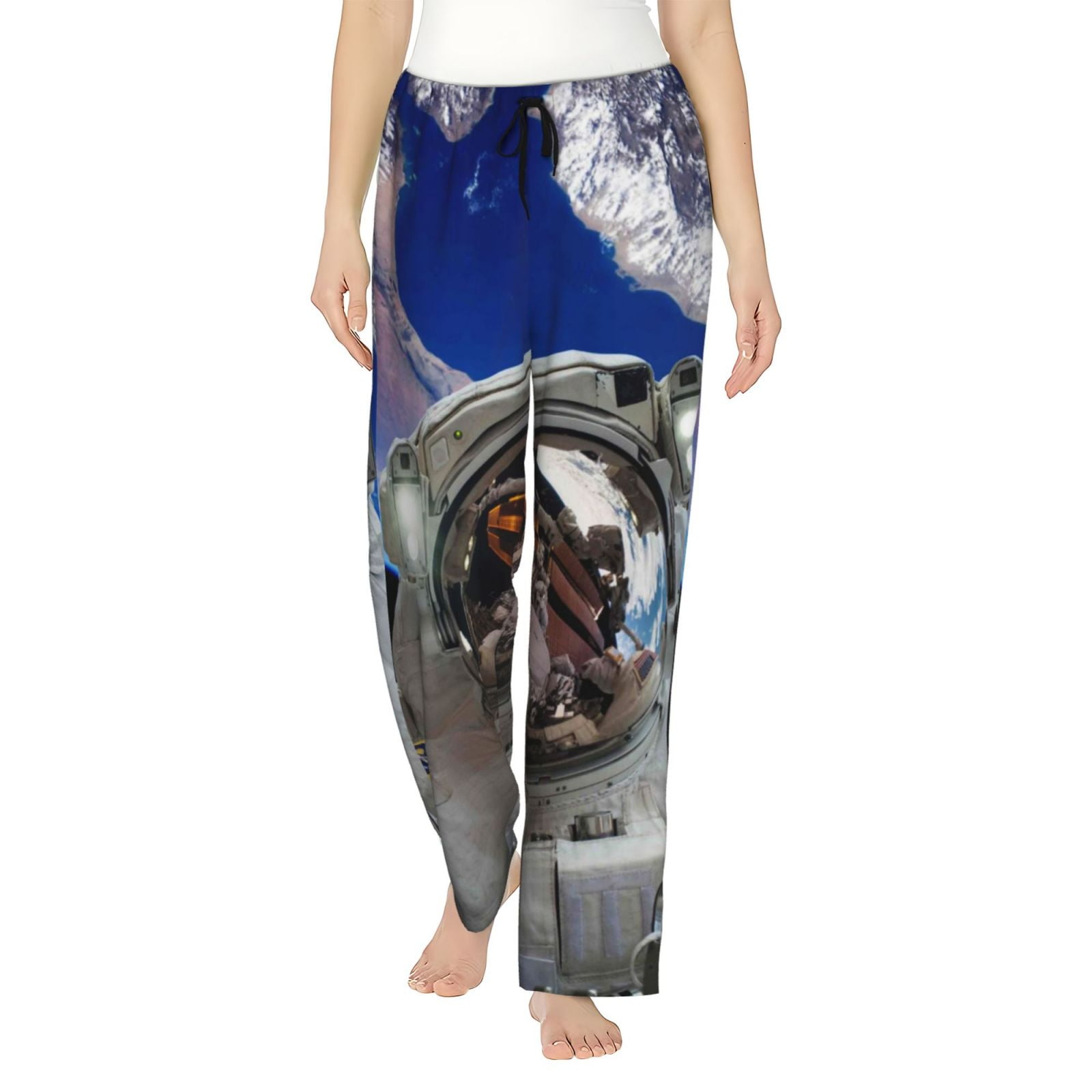 Disketp Astronaut In Outer Space Print Women'S Comfy Pajama Pants ...