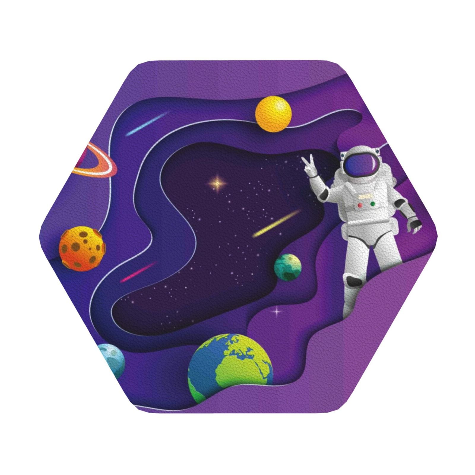 Disketp Astronaut On Mission In Outer Space Funny Coasters,4 Pcs ...