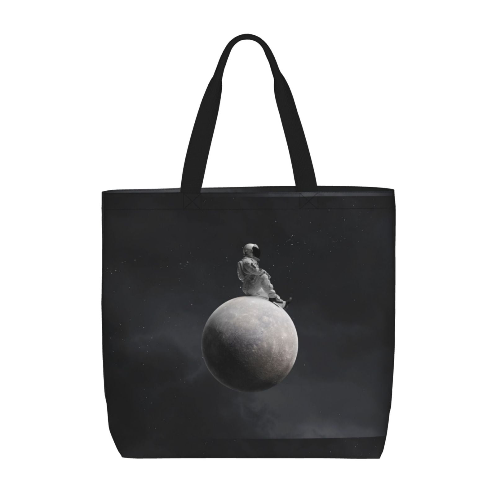 Disketp Astronaut Sitting On Mercury Planet Canvas Tote Bag,Women ...