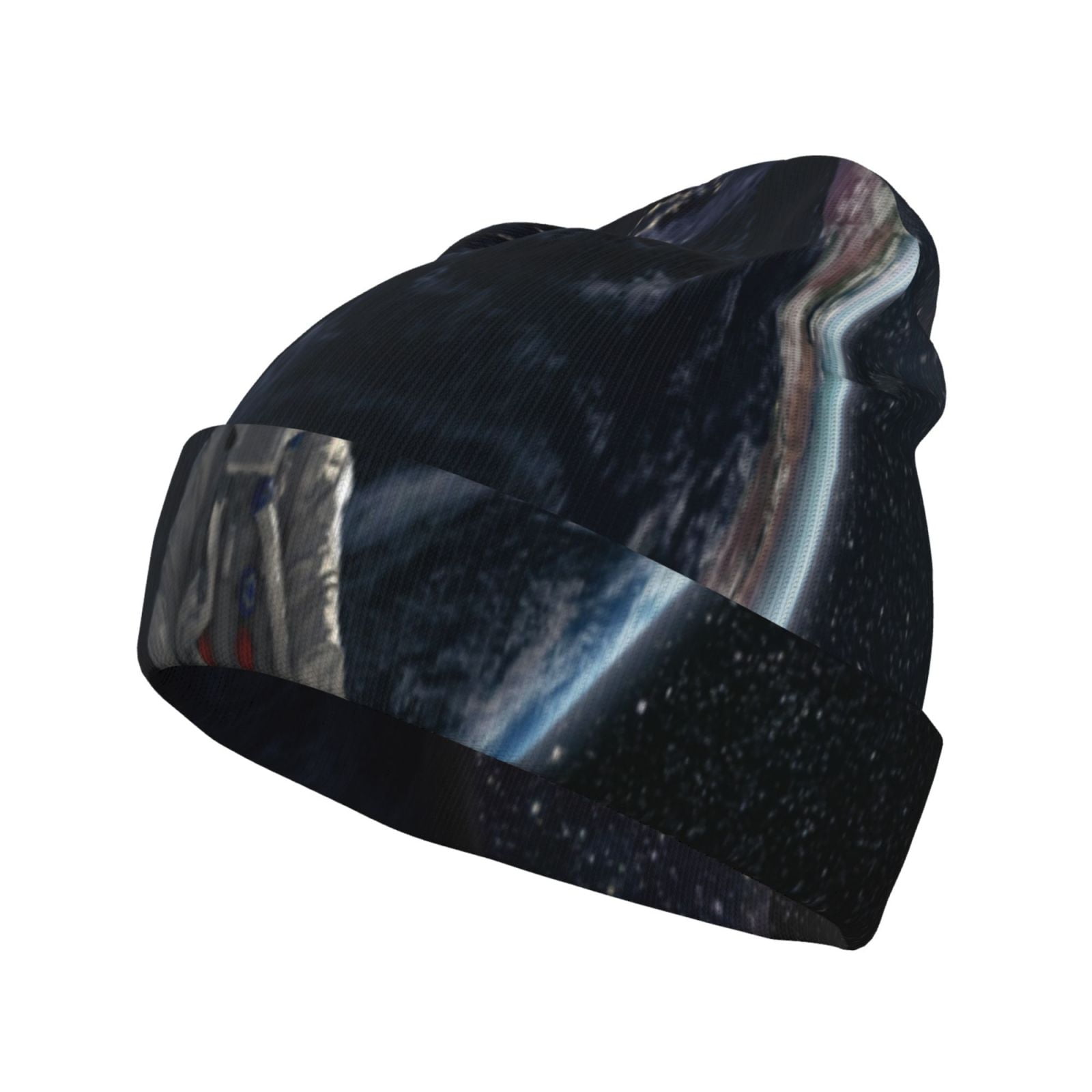 Disketp Astronaut Standing In The Moon Winter Beanie for Men Women ...