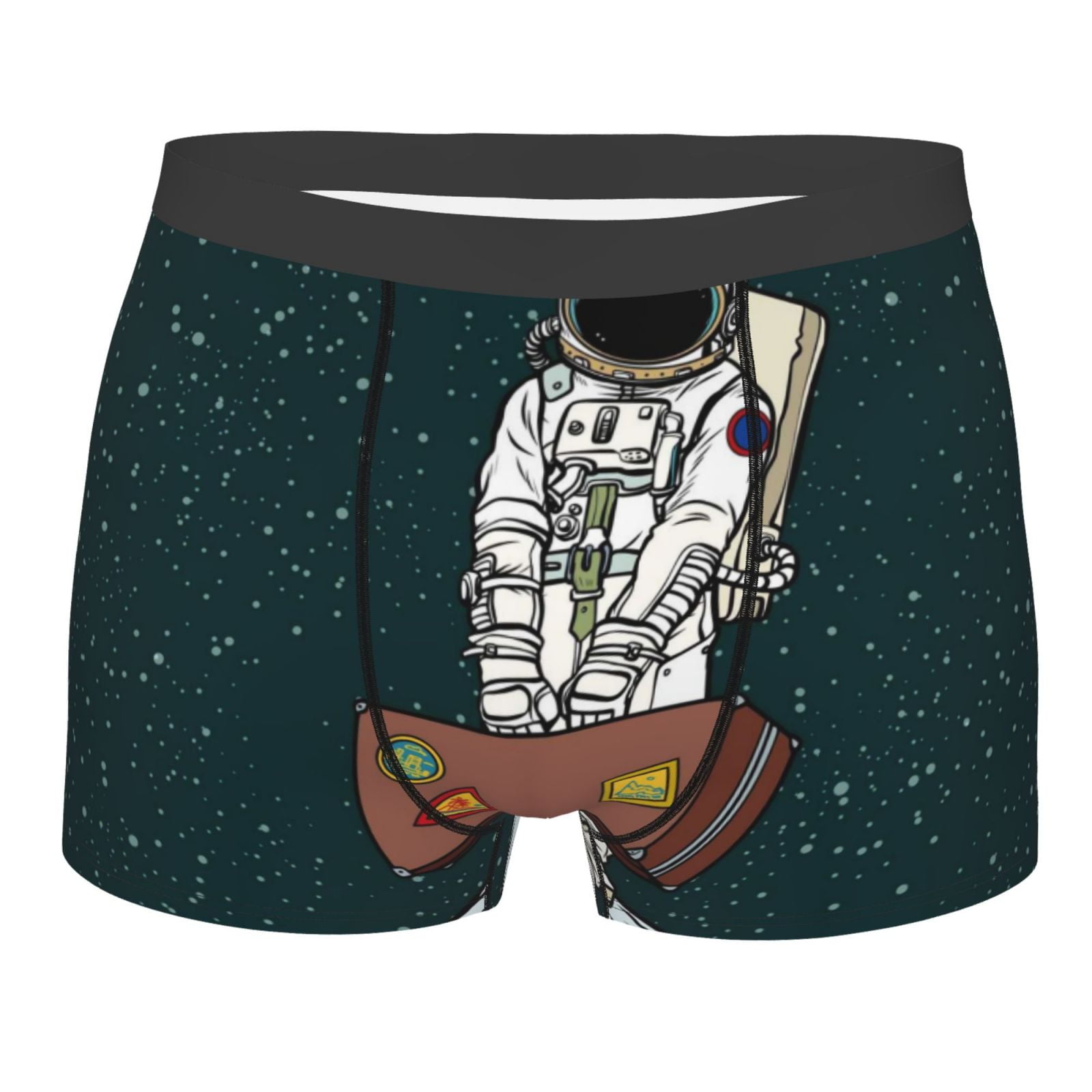 Disketp Astronaut Traveler With Suitcase Men'S Boxer Briefs,Soft And ...